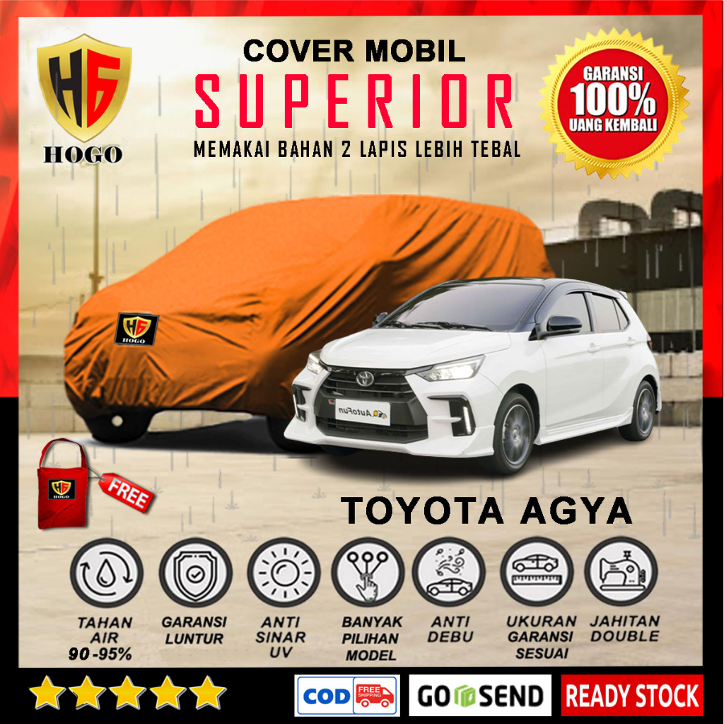 Jual Hogo Body Cover Mobil Sarung Mobil Agya Selimut Toyota Agya TRD ...