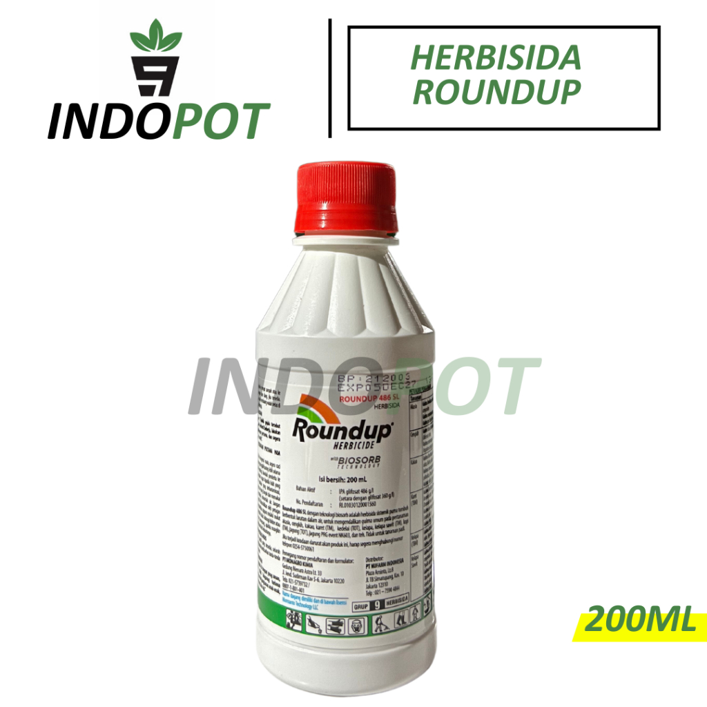 Jual ROUNDUP 200ml Herbisida Pembasmi Rumput dan Hama Original | Shopee ...