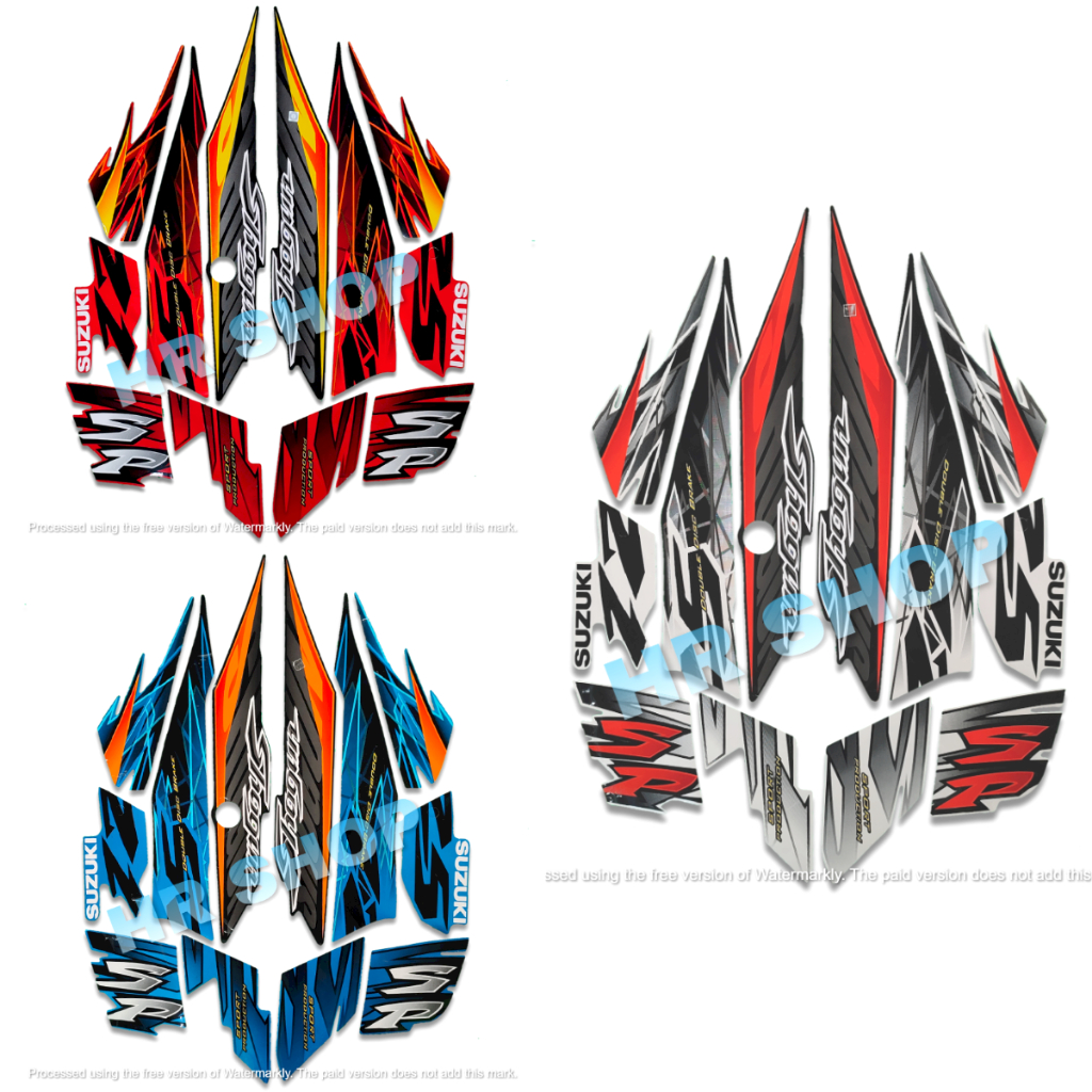 Jual STIKER STRIPING MOTOR SUZUKI SHOGUN SP 125 2007 SEPASANG STANDAR ...