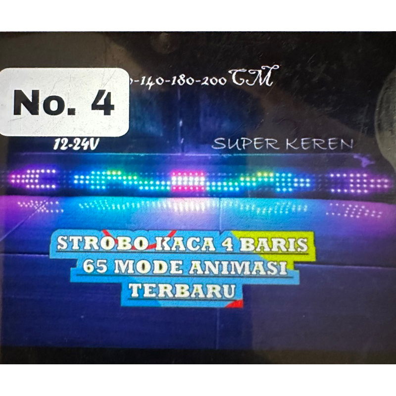 Jual Stobo kaca 65 mode 4 baris animasi mobil pickup truck bus | Shopee ...