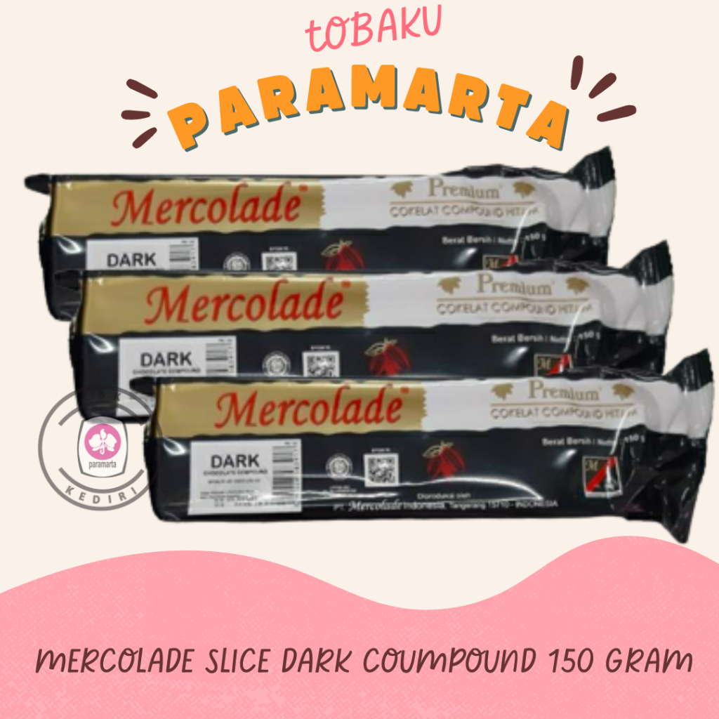 Jual CHOCOLATE COMPOUND SLICE MERCOLADE PREMIUM DARK COMPUND / DARK ...
