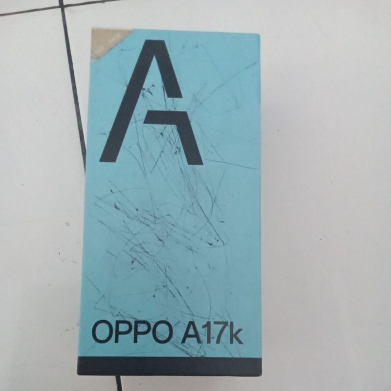 Jual dus box kotak hp ori oppo a17k lengkap dengat surat dan garansinya ...