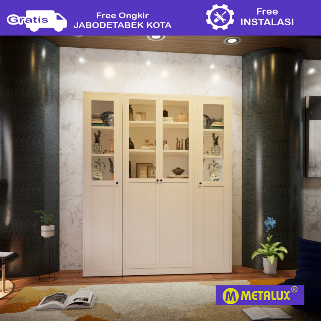 Jual METALUX KURE - Lemari Pajangan Besi Set | Steel Rack Display Set ...