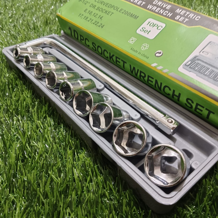 Jual Kunci Shock Victory Sock hand Socket Sok Set 10 Pcs 8-24 mm /kunci sok tekiro/kenmaster ...