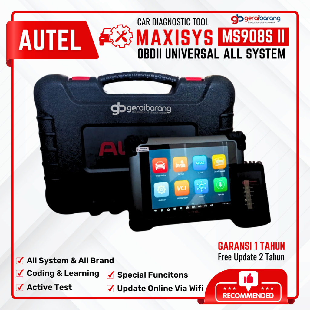 Jual Scanner Mobil Universal MaxiSYS MS908S II - Scaner Mobil OBDII ...