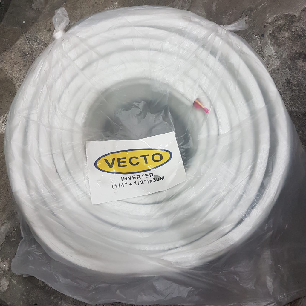 Jual Pipa Set AC VECTO Inverter 2 PK - 1/4" + 1/2" 30MTR 2 HP | Shopee ...