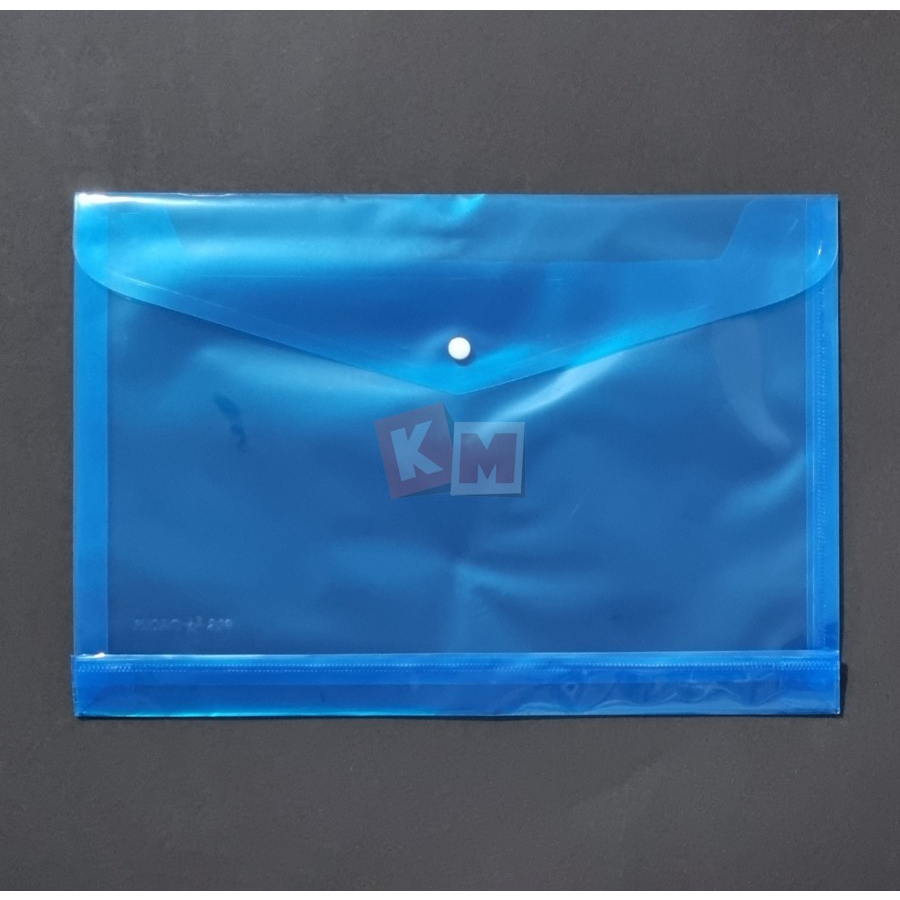 Jual Map Plastik Kancing 1 + Punggung F4 Folio Transparan / Merk Acak ...