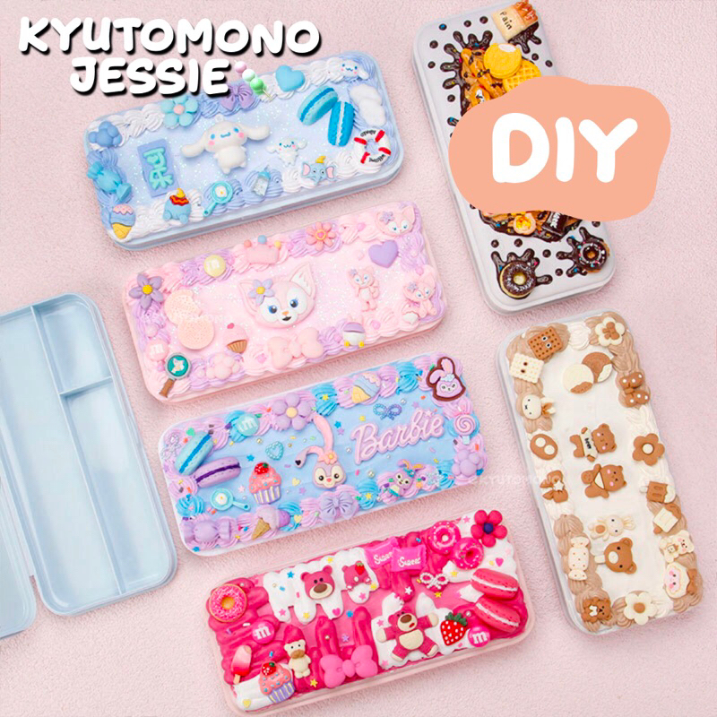 Jual Kyutocream Kit Kotak Pensil DIY Deco Cream Kit DIY Pensilcase ...
