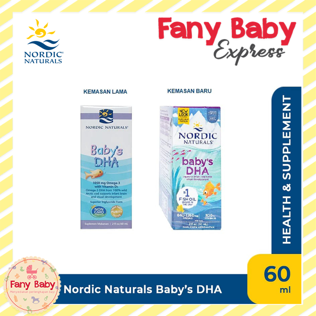 Jual NORDIC NATURALS BABY'S DHA 60ML - 1050 mg OMEGA-3 with VITAMIN D3 ...