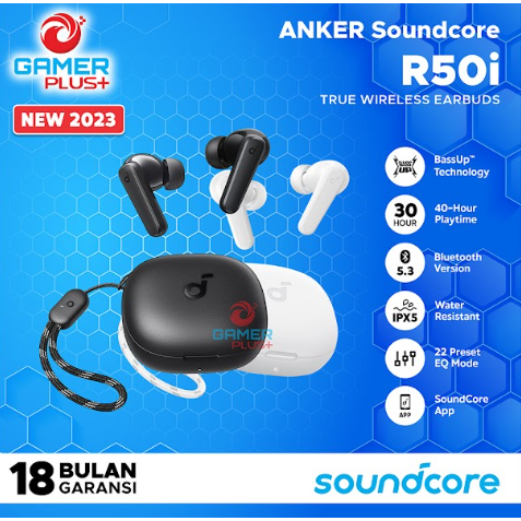Jual ANKER SOUNDCORE R50i Stick TWS Earphone Wireless Bluetooth 5.3 A3949 KADO GMP | Shopee ...