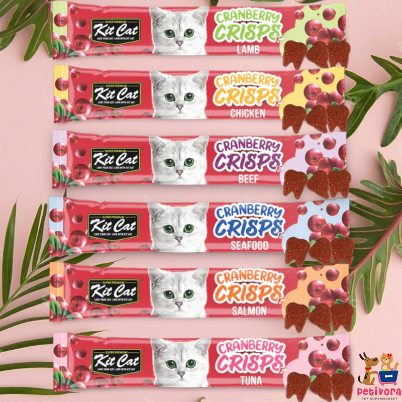 Jual KIT CAT CRISPS 20GR Cranberry - Snack Kucing Gigi Sehat Cemilan ...