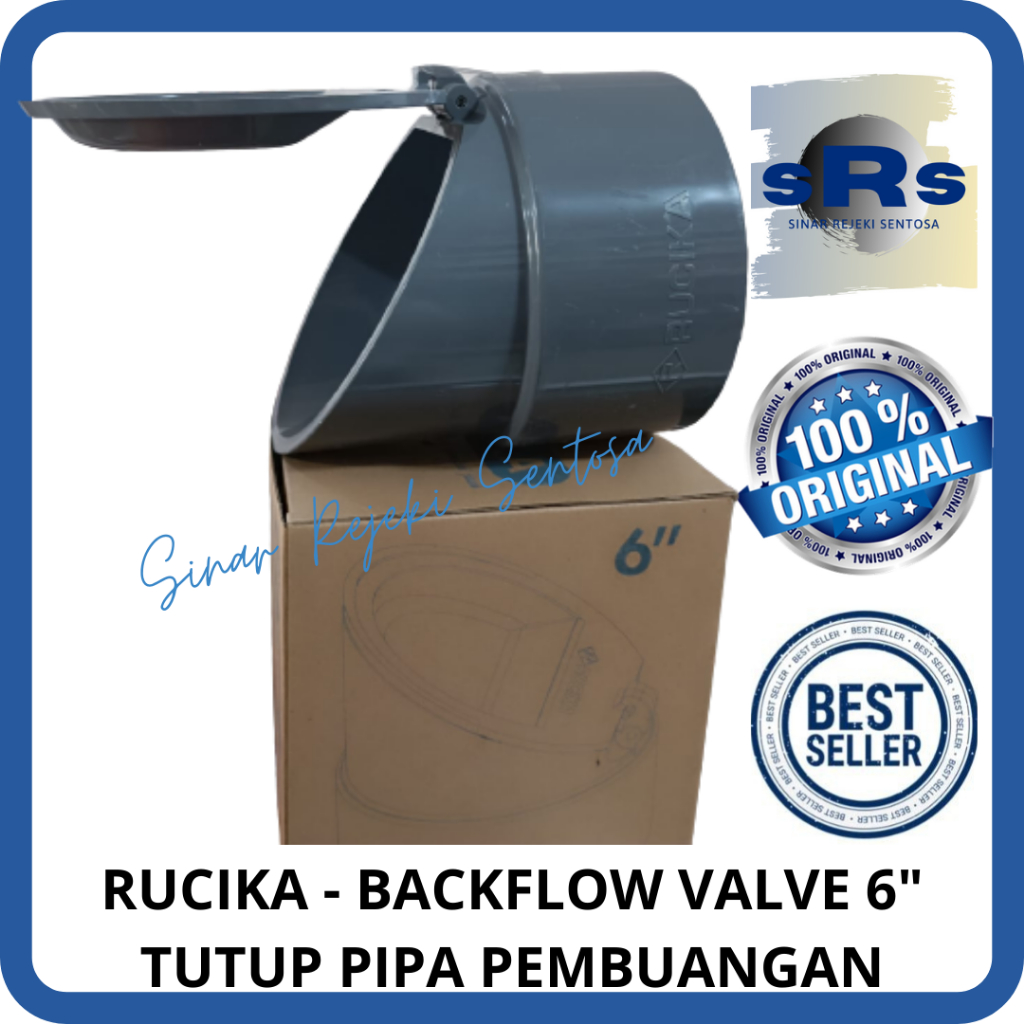 Jual RUCIKA - BACKFLOW VALVE 6 INCH PENUTUP SALURAN ANTI TIKUS DAN ...