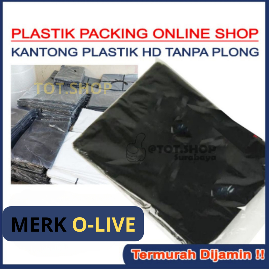 Jual PLASTIK PACKING ONLINE SHOP HITAM 17X24/20X30/25X35/30X40 Kresek ...