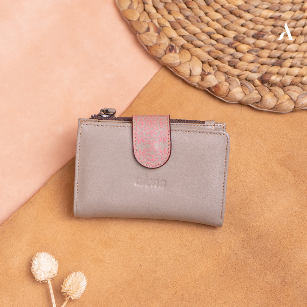 Jual ALONA LEATHER- Dompet Kulit Wanita/ Dompet Wanita Asli Alona Sekar ...