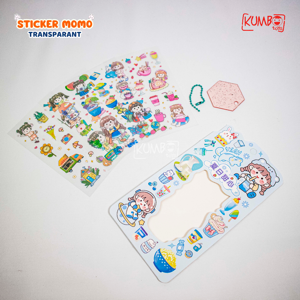 Jual Mainan Edukasi Sticker NEW MOMO Panjang 2D Set Akrilik Sticker ...