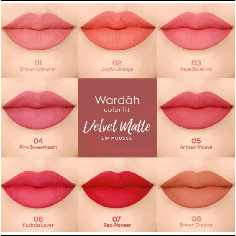 Jual Wardah Colorfit Velvet matte all shade | Shopee Indonesia
