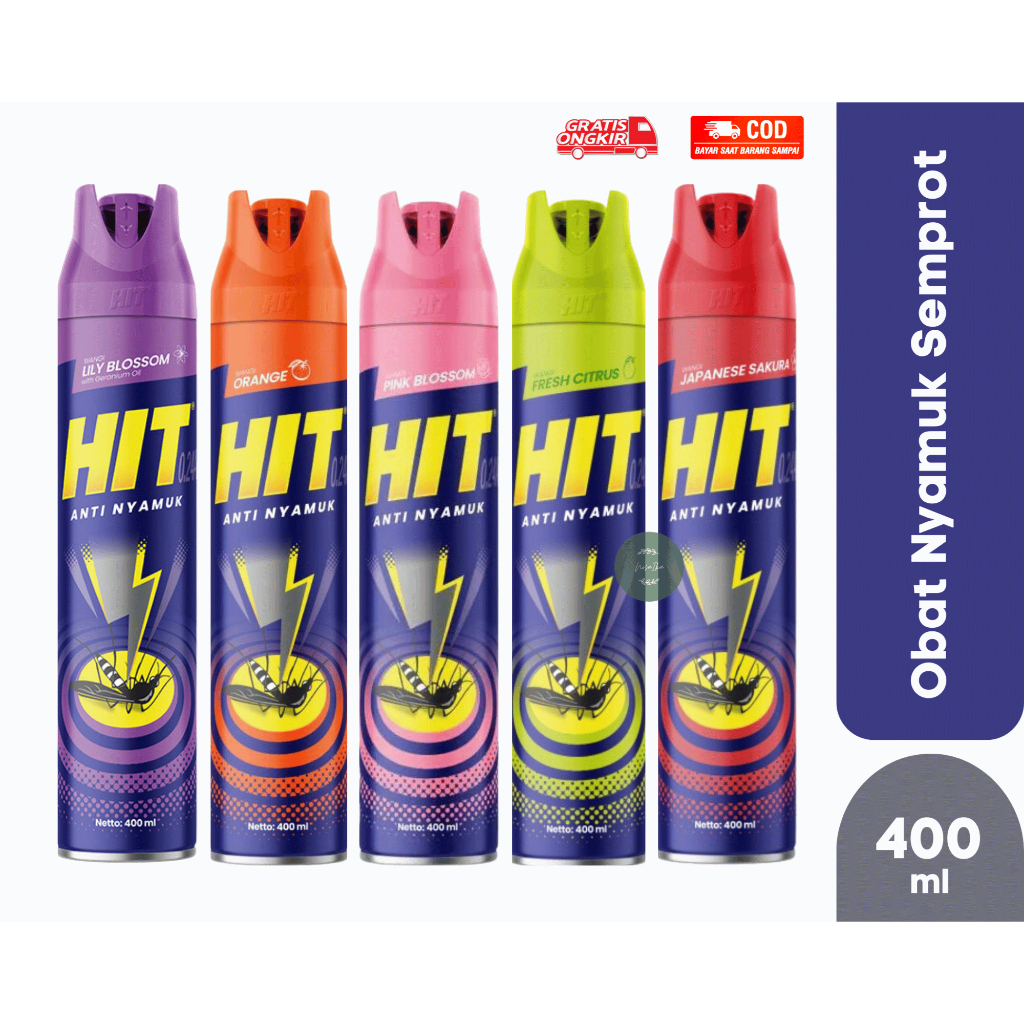 Jual HIT SPRAY AEROSOL 400 ml - Obat Nyamuk Semprot | Shopee Indonesia