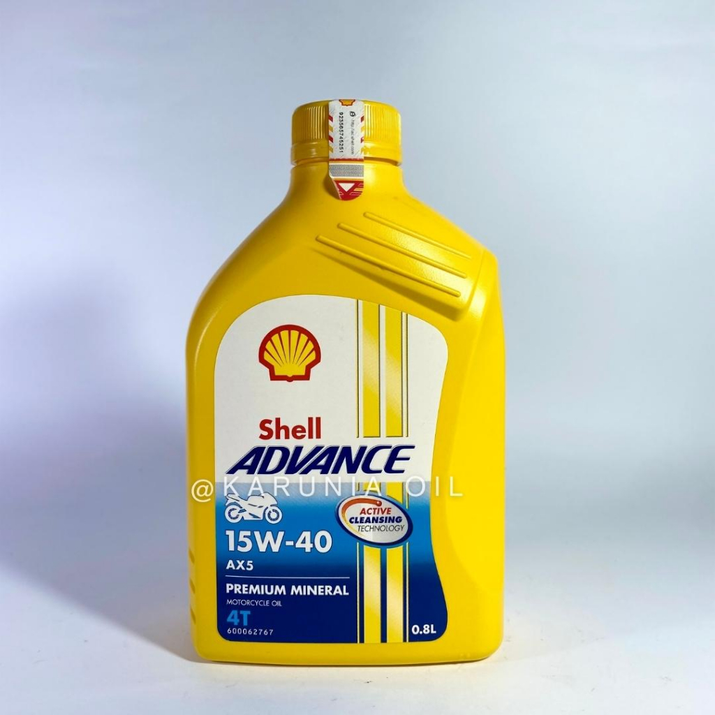 Jual Oli Sepeda Motor Shell Advance AX5 15w-40 4T 800ml | Shopee Indonesia
