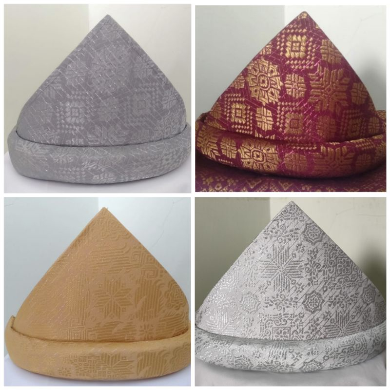 Jual TANJAK/TENGKOLOK/DESTAR SONGKET PREMIUM ASLI MELAYU | MODEL TANJAK ...
