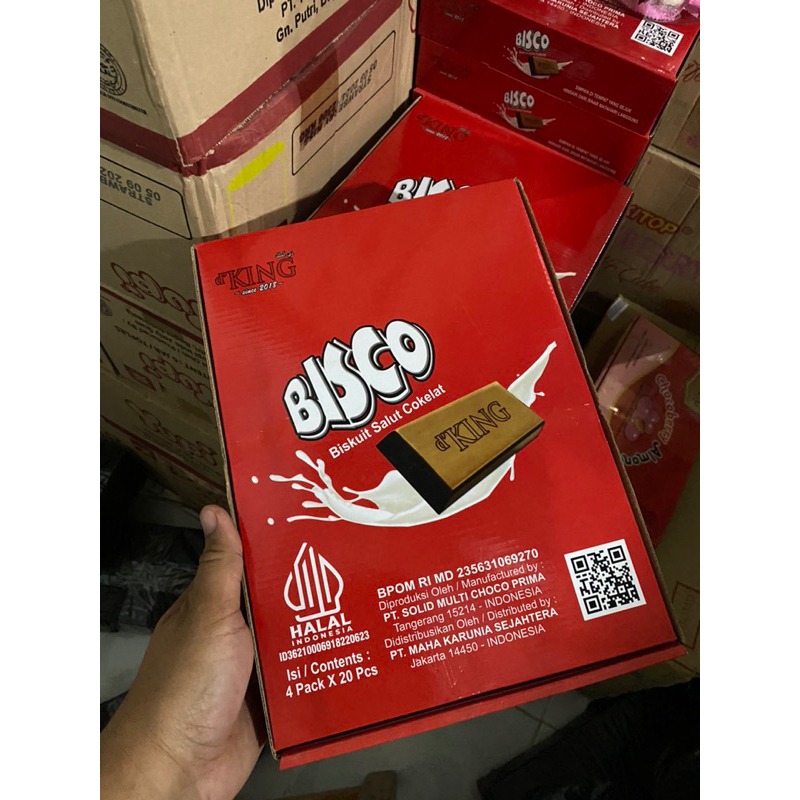 Jual musdalifah coklat - 1 kardus coklat BISCO isi 80 batang | Shopee ...