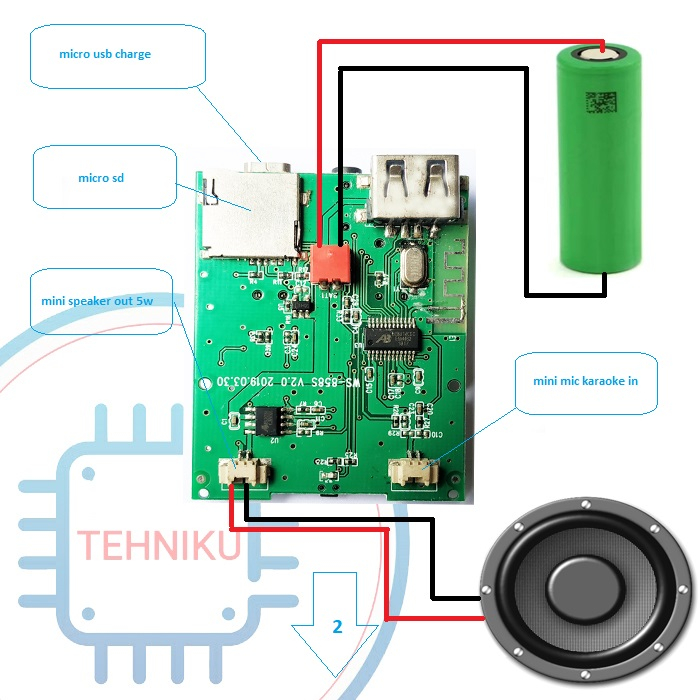 Jual MODUL mp3 speaker bluetooth diy miniatur audio KIT diy Mp3 ...