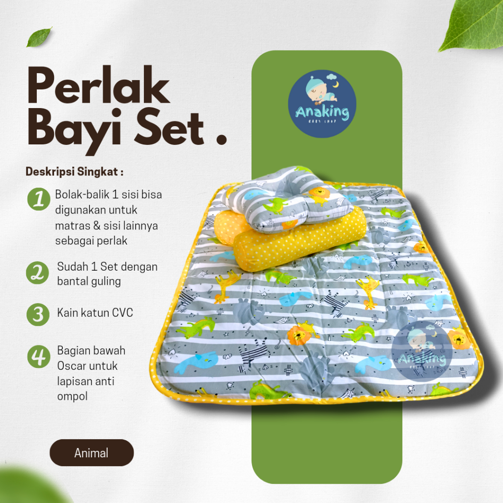 Jual Perlak Bayi Waterproof Alas Ompol Bayi Baru Lahir Bolak Balik ...