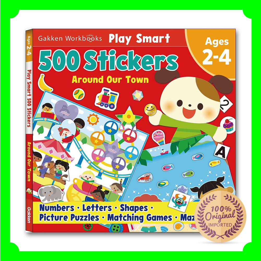 Jual Gakken PlaySmart 500 Stickers All Around Town | Shopee Indonesia