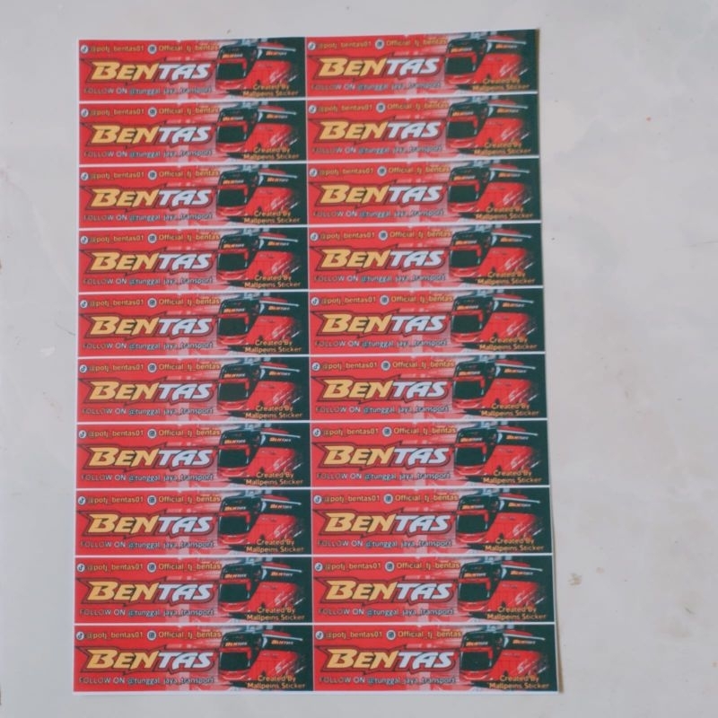 Jual stiker gambar bus basuri sticker panjang kids panda | Shopee Indonesia