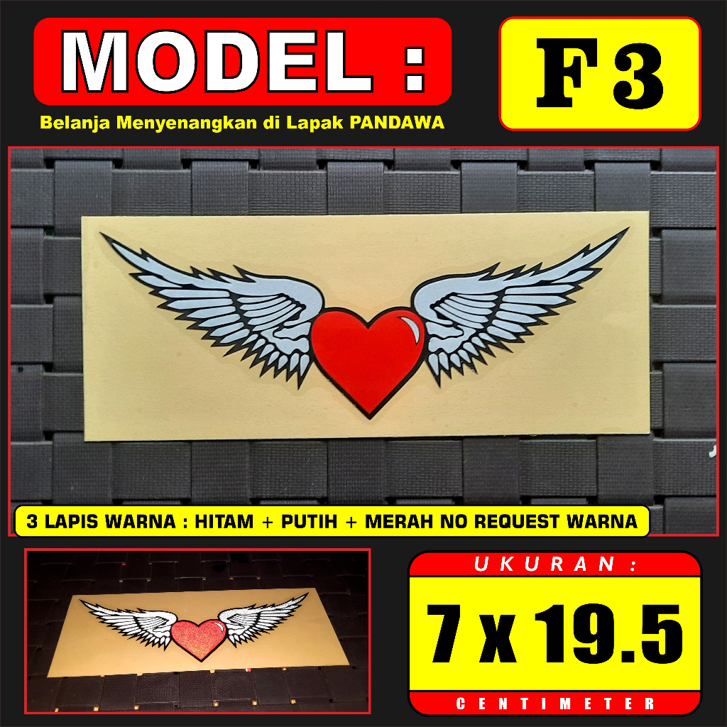 Jual Stiker Cutting Reflektive : " DEWA 19 " Ukuran SEDANG | Shopee ...