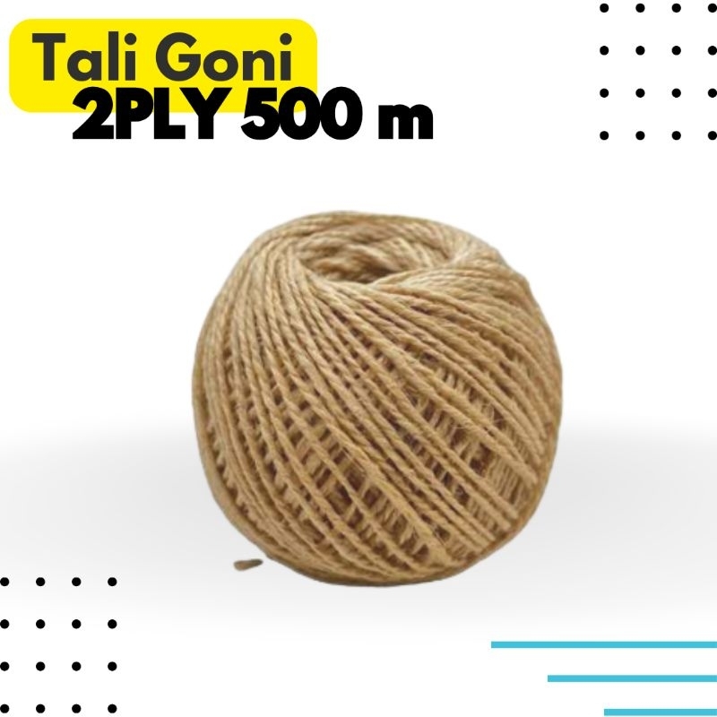 Jual Tali Rami Goni 2 ply panjang -+500 meter tali kerajinan cocok ...