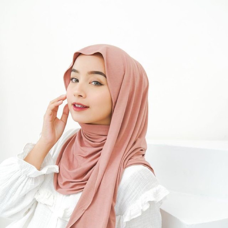 Jual Pashmina Inner Inara Oval Jersi/ Pasmina Inner Oval 2 in 1 Shawl ...