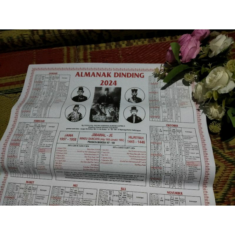 Jual ALMANAK DINDING TERBARU TAHUN 2025 1 lembar 3900 | Shopee Indonesia
