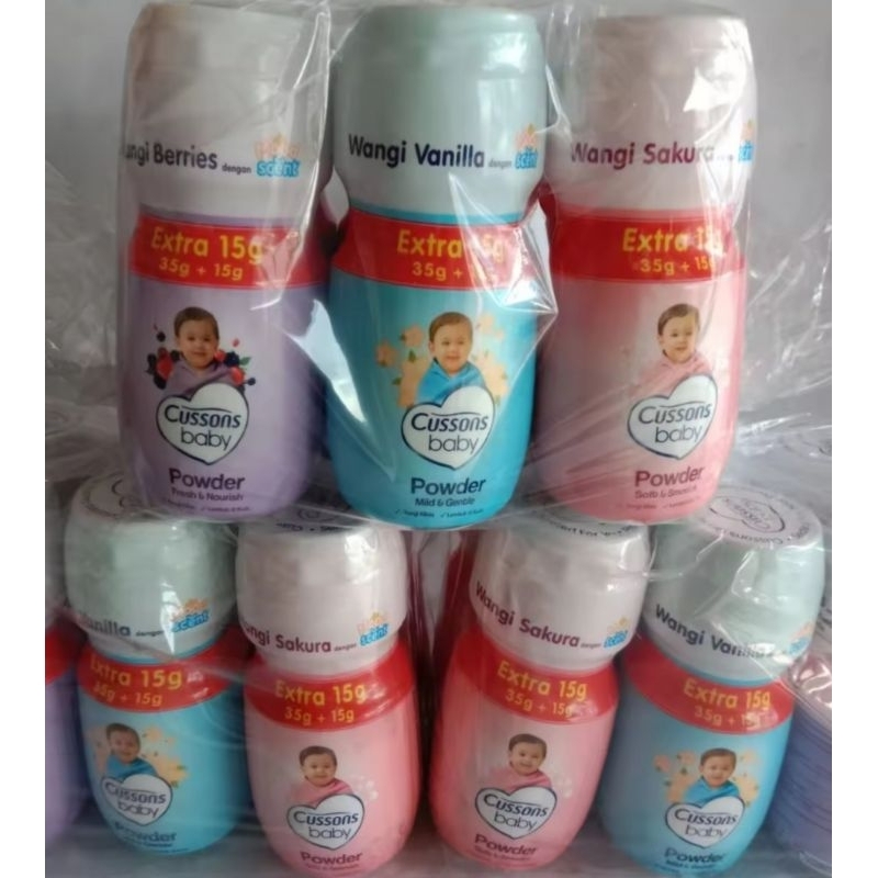 Jual Cussons bedak bayi 35g+15g (1 paket isi 6 pcs) | Shopee Indonesia