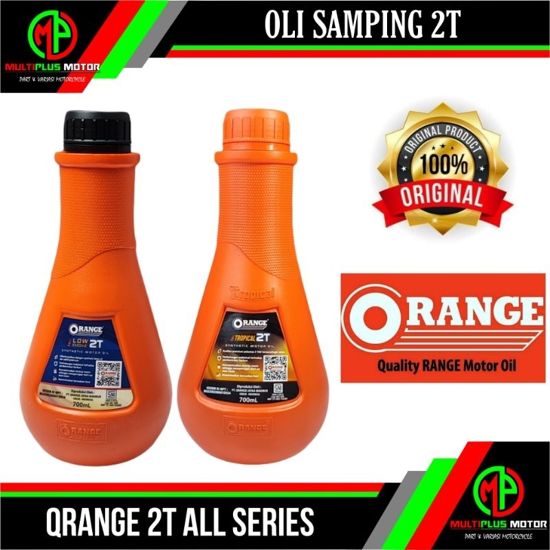 Jual Oli samping 2T QRANGE ORANGE LOW SMOKE TROPICAL ORIGINAL 100% All ...