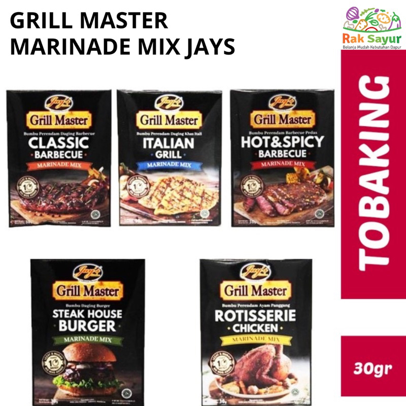 Jual Grill Master Marinade Mix 30gr Bumbu Perendam Daging Rak Sayur Padang | Shopee Indonesia