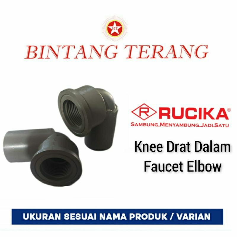 Jual keni drat dalam 3/4" Rucika / Faucet Elbow / Knee Drat Dalam / Knie / KDD 3/4" | Shopee ...