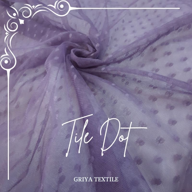 Jual TILE DOTT/Kain Tutu/Kain Tile Dott/Harga 0,5 m/Kain Tile Dot | Shopee Indonesia