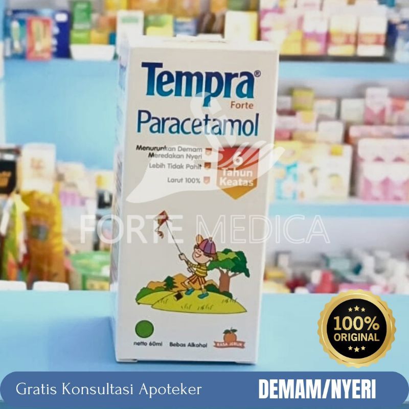 Jual Tempra Forte Sirup Demam dan Sakit Kepala Rasa Jeruk (60 ml ...