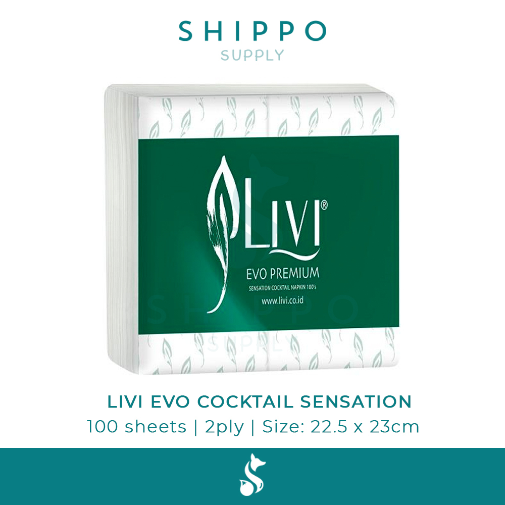 Jual Shippo Supply - Livi Sensation Cocktail Napkin Tissue - 100 sheets ...