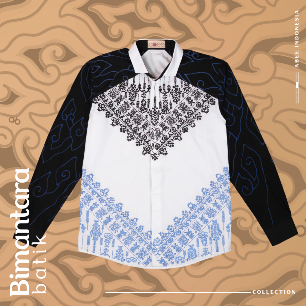 Jual Kemeja Bimantara Batik - Mega Mendung - Navy | Shopee Indonesia