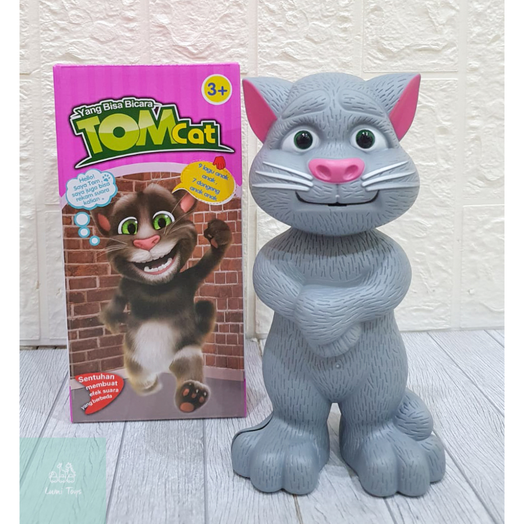 Jual Mainan Anak Talking Tom Robot Kucing Tom Cat Bahasa Indonesia JJ ...