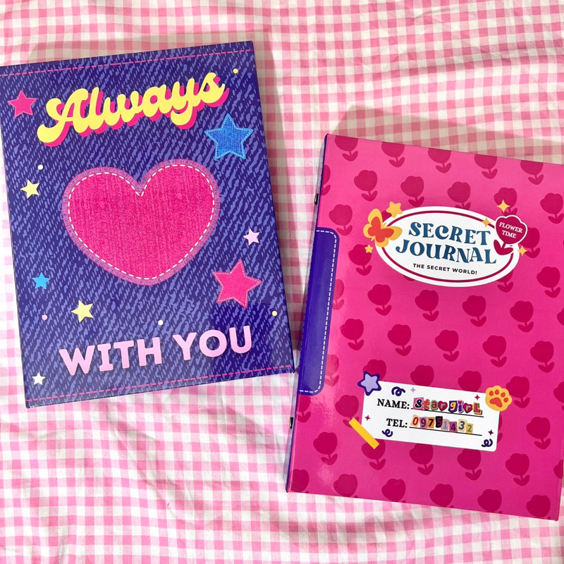 Jual [NEW] Binder Preppy Pink & Blue - Binder A5 / Binder B5 / Binder ...