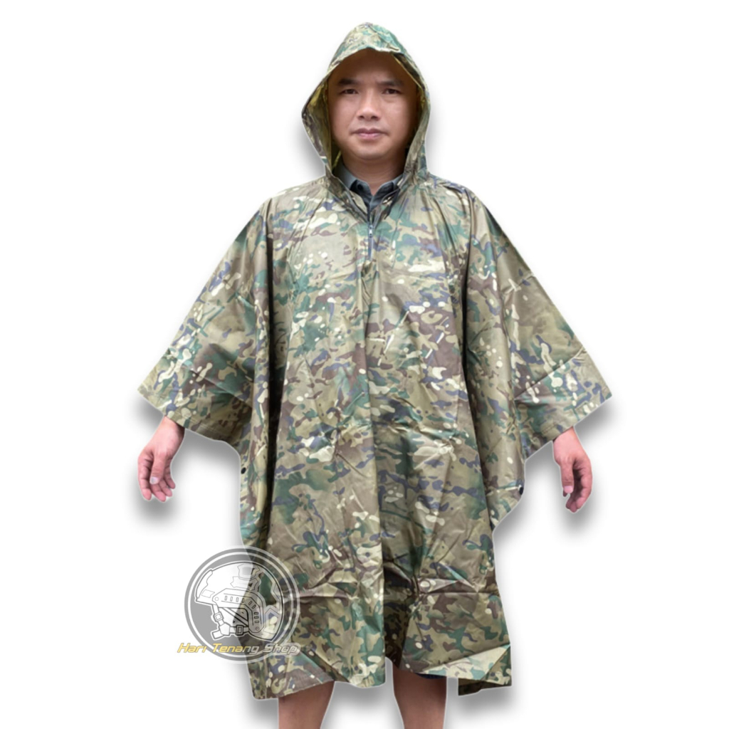 Jual JAS HUJAN TACTICAL LORENG MULTICAME/ MANTEL HUJAN TACTICAL IMPORT ...