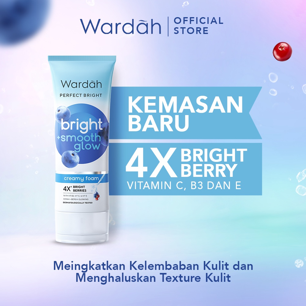Jual Wardah Perfect Bright Creamy Foam Bright + Smooth | Shopee Indonesia