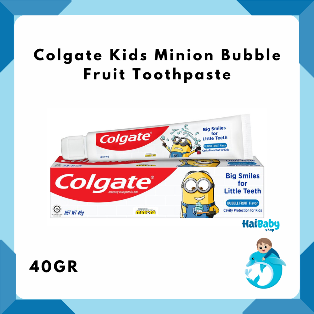 Jual Colgate Kids Minion Bubble Fruit Toothpaste 40g - Pasta Gigi Anak ...