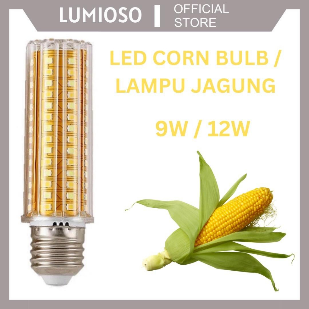 Jual [COD] Lampu Bohlam LED Jagung Fitting E27 9W / 12W Lampu Bohlam Hias | Shopee Indonesia