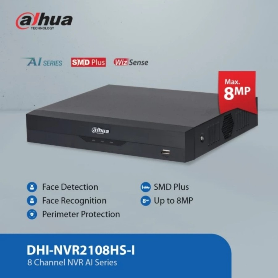 Jual Dahua NVR DHI-NVR2108HS-I2 8CH With AI CCTV Dahua | Shopee Indonesia