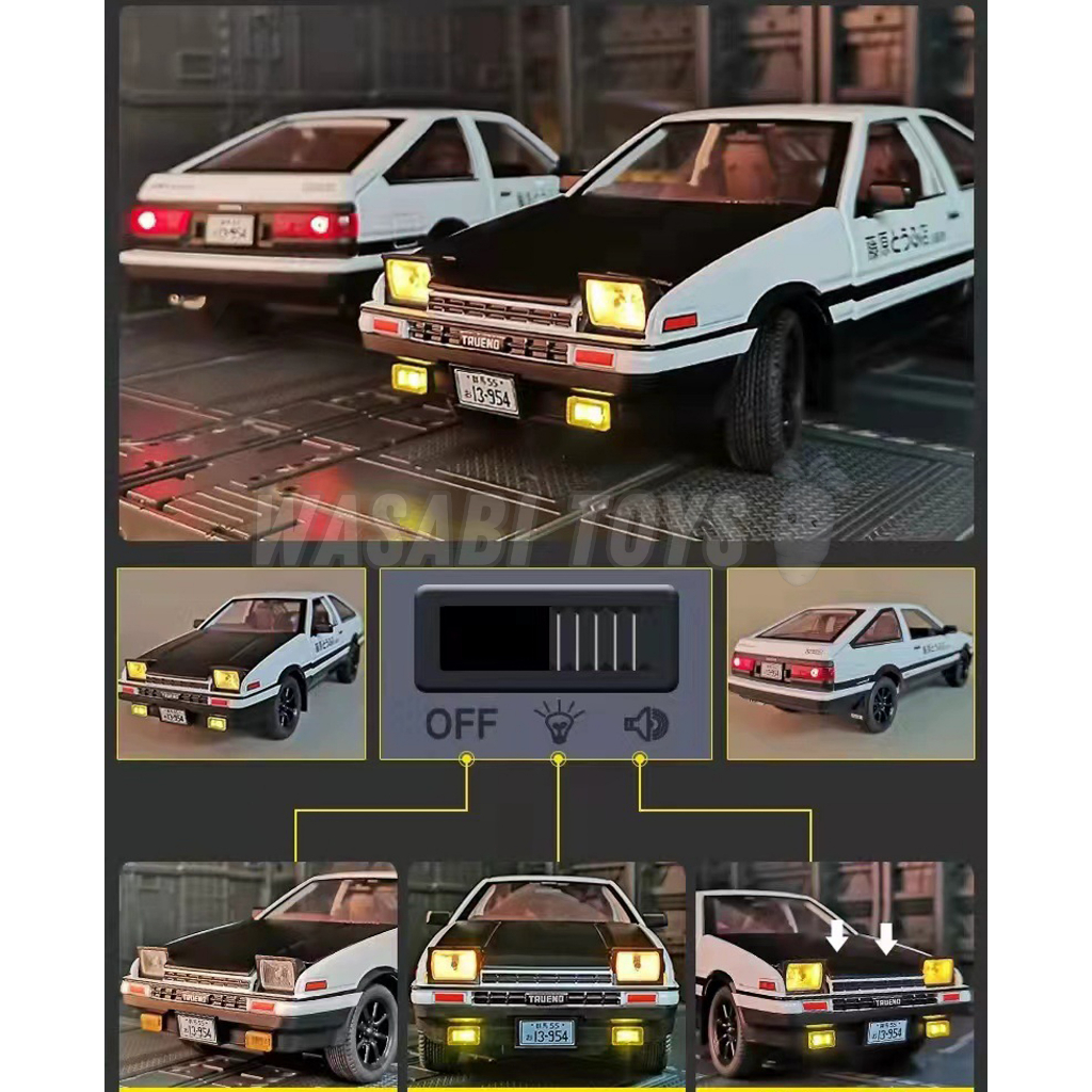 Jual Diecast 1:30 Toyota AE 86 AE86 Trueno Official Licensed Initial D Upgrade (Dapat Alas Mobil ...