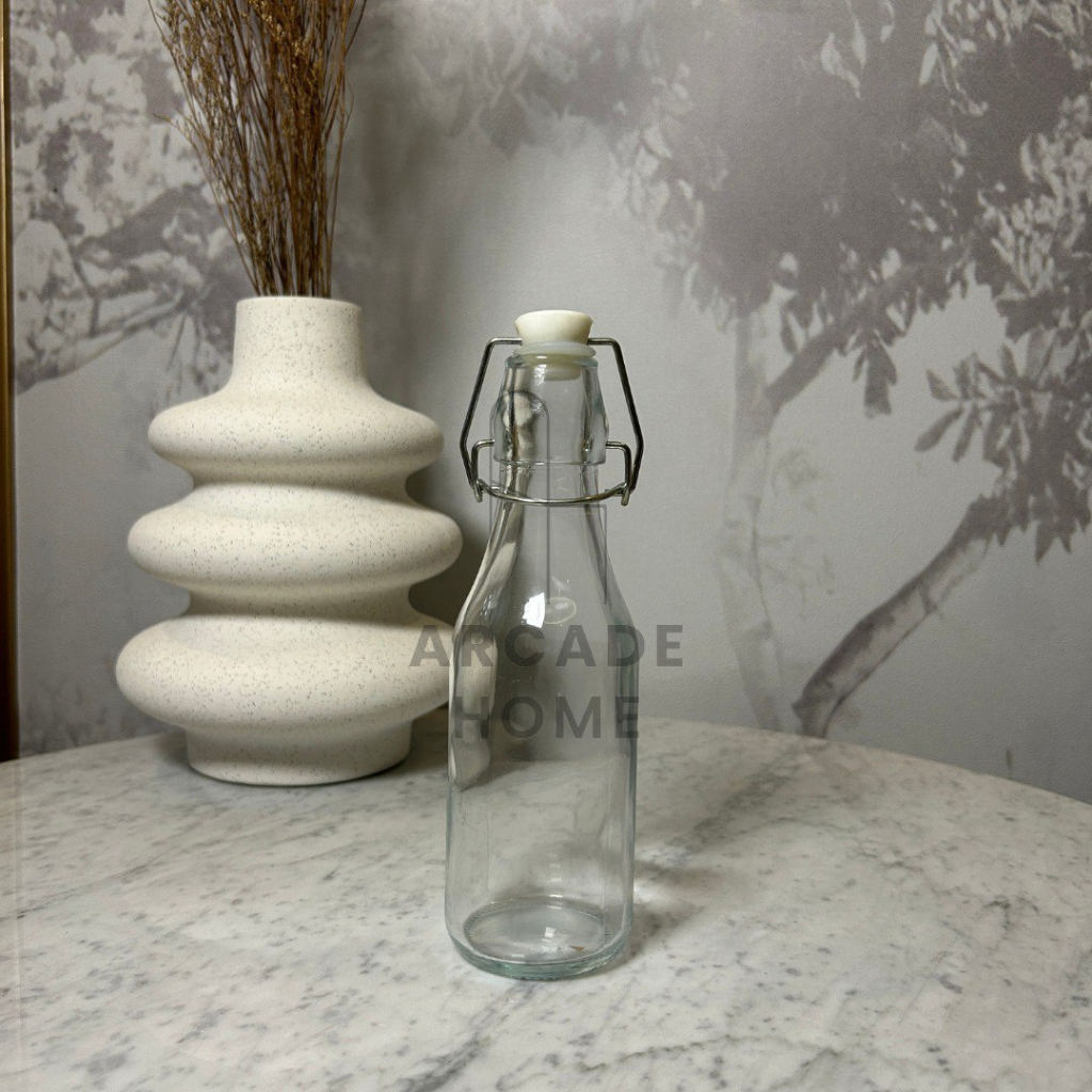 Jual Arcade Home Botol Kaca Tutup Flexibel / Flip Top Clear Glass Water ...