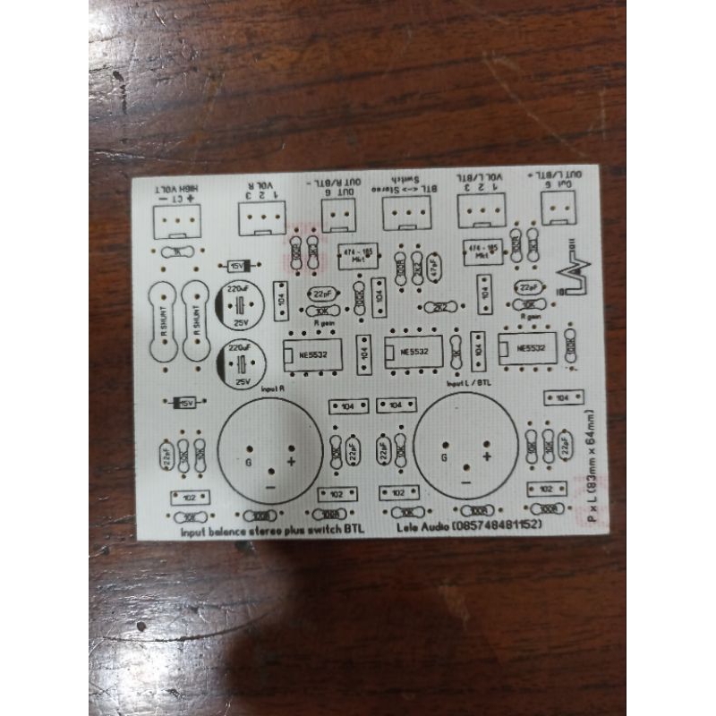 Jual pcb input balance stereo plus switch BTL | Shopee Indonesia